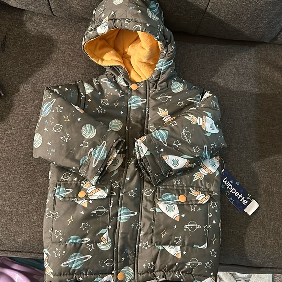 Wippette | Jackets & Coats | Wippette Baby Rocket Print Fleece Lined ...